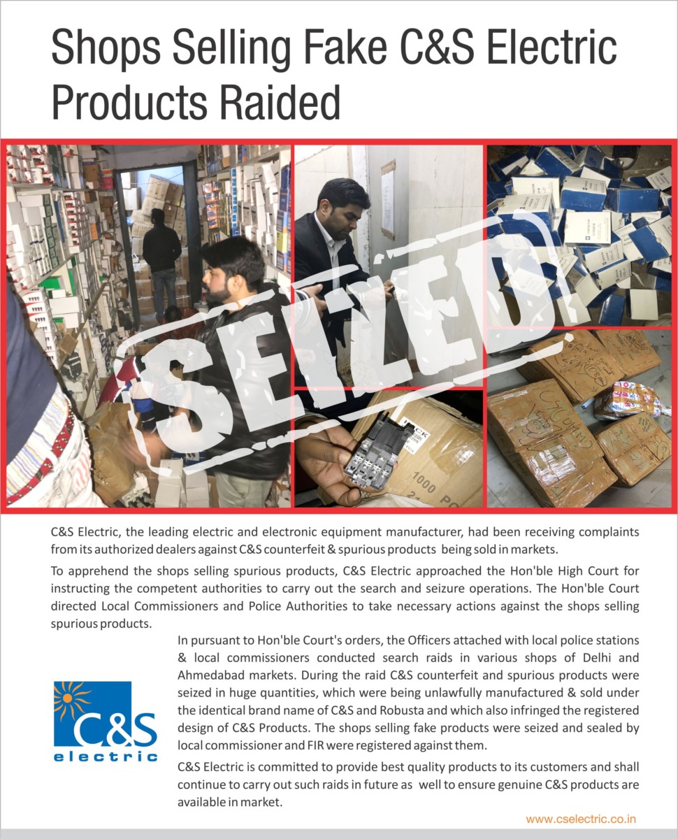 Shops Selling Fake C&S Products Raided by Police Authorities